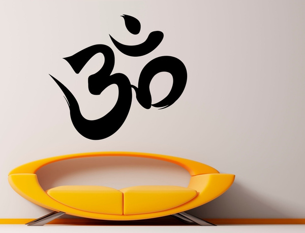 New Fashion Om Symbol Wall Decal Vinyl Sticker Buddha Sacred Murals Art ...