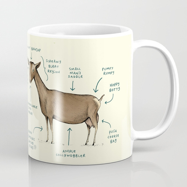 Anatomy of a Goat Mug, Mugs with Sayings, Anatomy of a Goat Gift ...