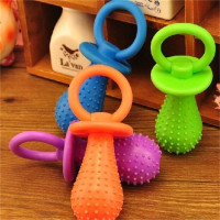 Small Pet Chew Toy Soft Small Rubber Pacifiers Training Dog Toys Molar ...