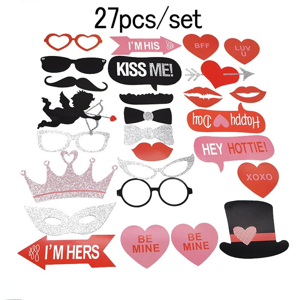 27 pieces Hen Bachelorette Party PhotoBooth Props Photo Booth Props ...