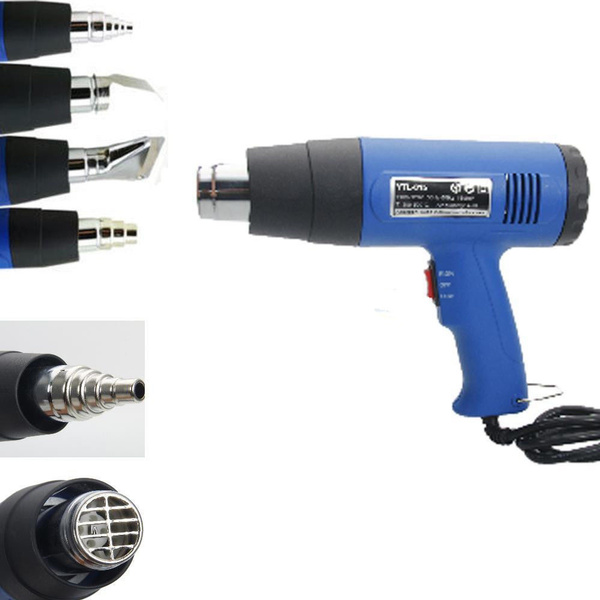 110V Dual Temperature Heat Gun with Accessories Shrink Wrapping 4 ...