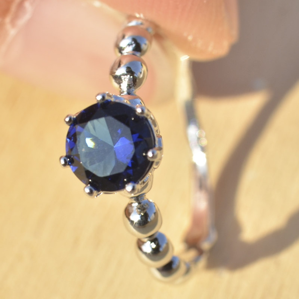 Fashion 925 Sterling Silver Sapphire Gemstone Flower Pandora Style ...