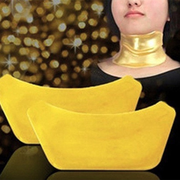 Pro Gold Collagen Crystal Neck Mask Collagen Neck Lift Masks Gold ...