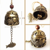 Mini Fishing bells wind chime curtain door trim rural wind bell home ...