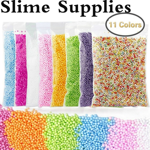 10000pcs Multicolor Floam Beads 2-4mm foam balls for slime ...