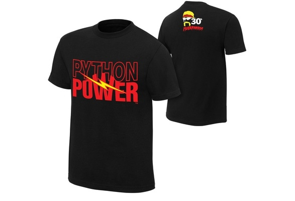 Hot New WWE Python Power Men's T-shirt M Medium Hulk Hogan 30th ...