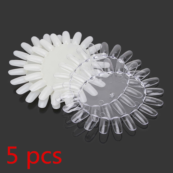 5 Pcs Display Wheel Polish Color Chart Practice False Nails Tips ...