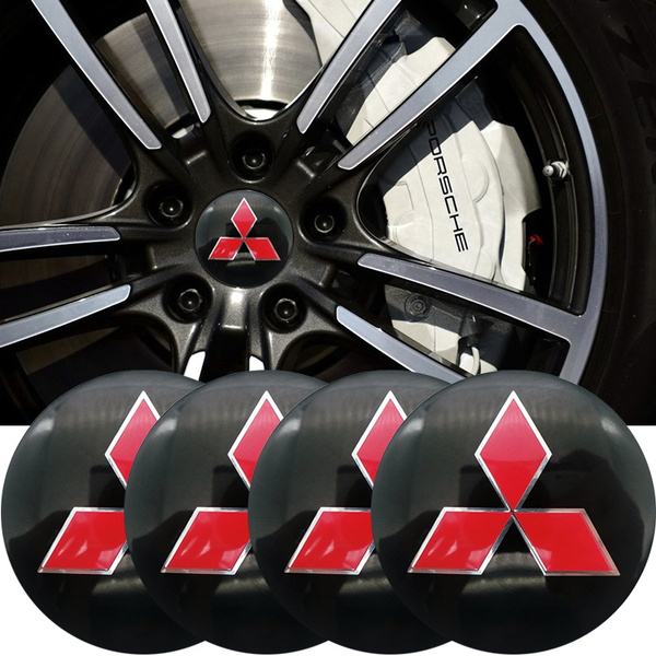4Pcs 56mm Car Emblem Wheel Center Hub Cap Sticker Wheel Badge Decals ...