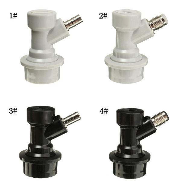 Ball Lock Corny Connector Keg Disconnects 1/4 Barb Connector Brew Beer ...