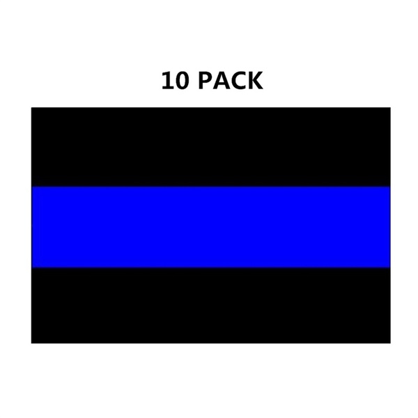 10 PACK Thin Blue Line Decals Honoring Police Law Enforcement | Wish