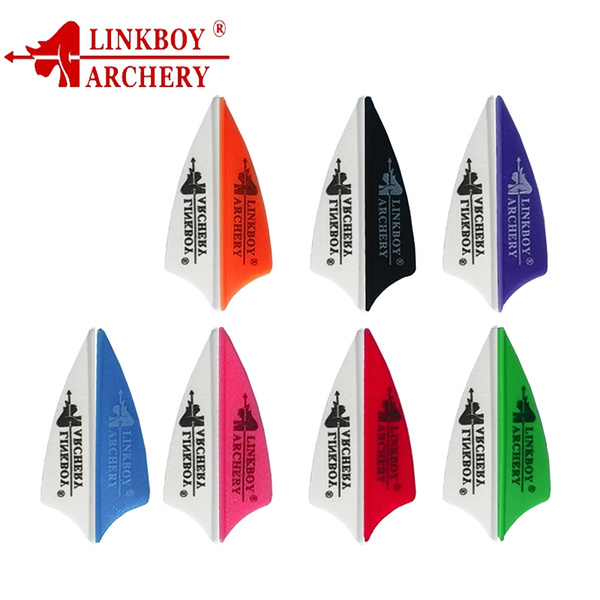 36PCS Linkboy Archery Arrow Feather 1.75" Arrow Vanes Archery Bow Arrow Accessories Crossbow ...