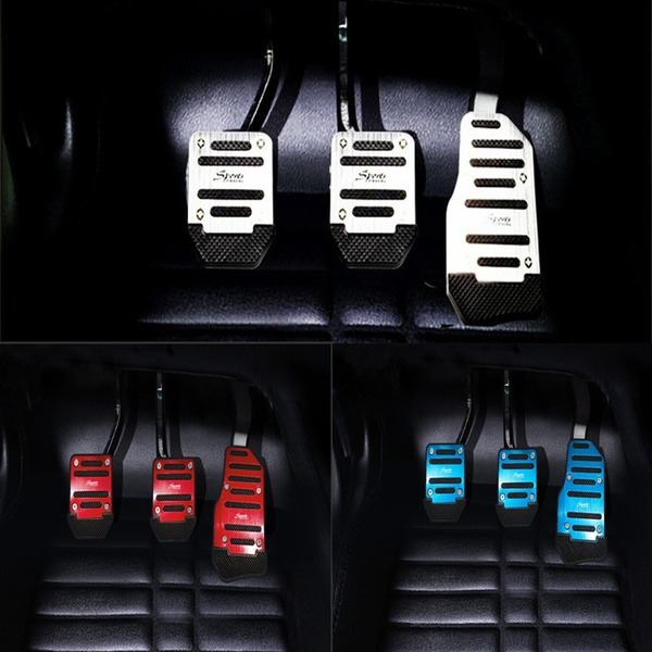 3pcs Anti-slip Car Accelerator Brake Pedal Cover Set Auto Vehicle ...