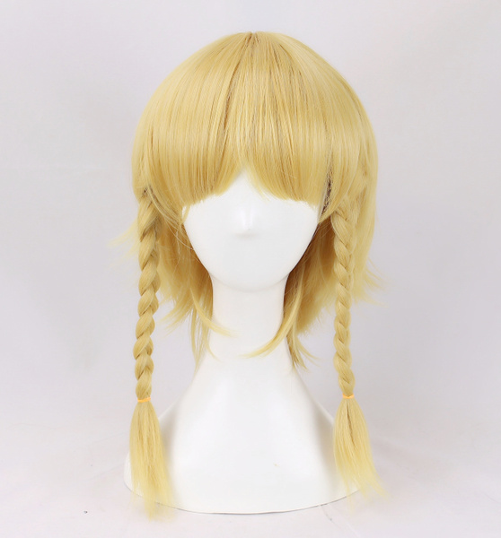 Female Cosplay blonde braid wig +a wig cap | Wish