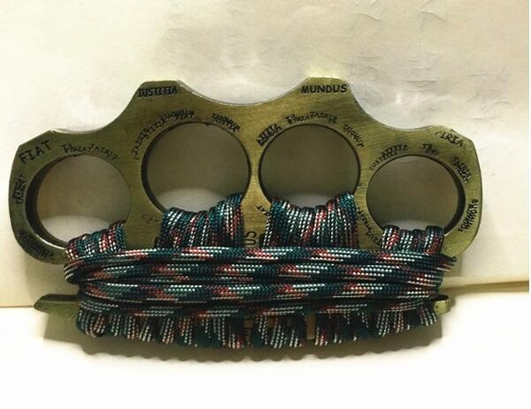 CONSTANTINE BRASS KNUCKLE DUSTERS GOLD Powerful damage safety equipment ...