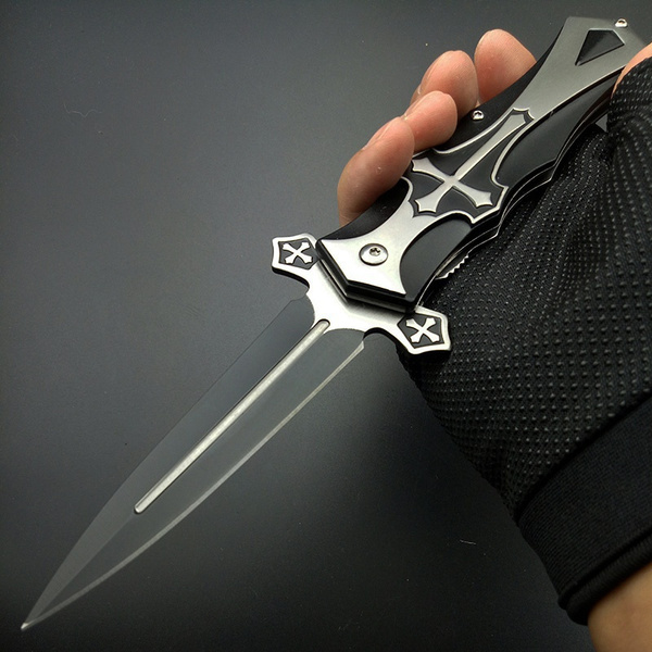 Stainless Steel Spring Assisted Knife New Cross Collection Knife ...
