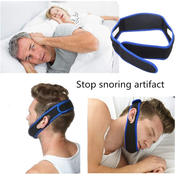 Male and Female Health Care Elastic Adjustable Anti Snoring Strap Anti ...