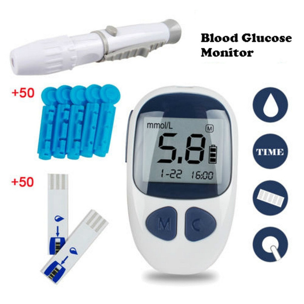 Electronic Glucometer Digital Handheld Blood Glucose Monitor Diabetes ...