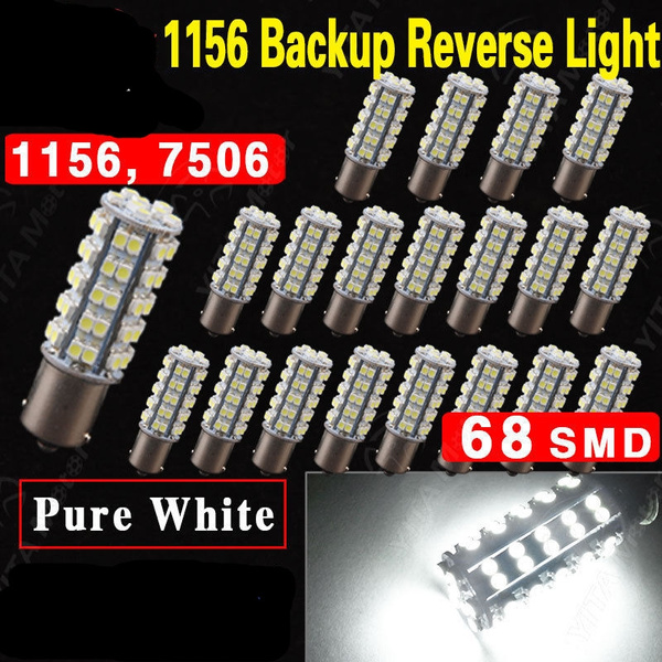 20 X White 1156 68 SMD RV Camper Trailer Backup Reverse LED Interiro ...