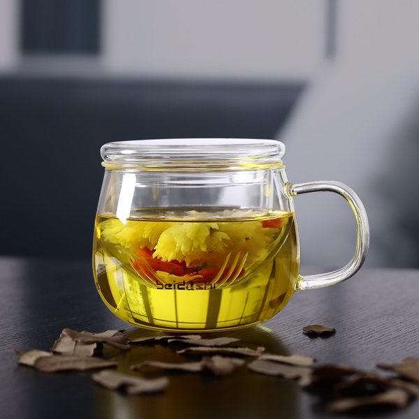 Beidashi Household Glass Teacup With Handle And Transparent Filter ...