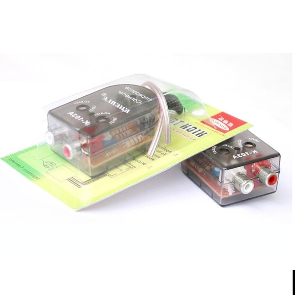 Car Audio RCA Line Out Converter Remote Hi-Low Speaker to Control K ...