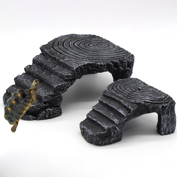 Tortoise Turtle Basking Reptile Platform Tank Aquatic Water Frog Rock ...