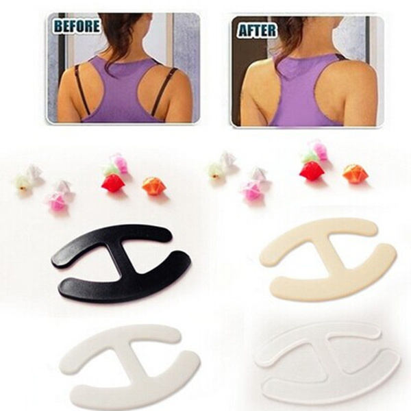 32PCS Women Cleavage Control Clips Hide Bra Strap Buckle Adjust ...