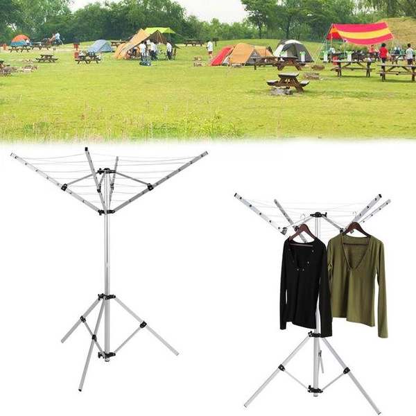 4 Arms and 3 Legs Portable Camping Clothes Line Dryer Clothesline | Wish
