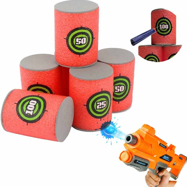 6 Pcs Bullet Targets Shot Dart Nerf Target Set for Nerf N-strike Elite ...
