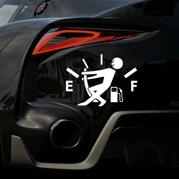 High Fuel Gauge Gas Consumption Empty Sticker JDM Vinyl Decal Sticker ...