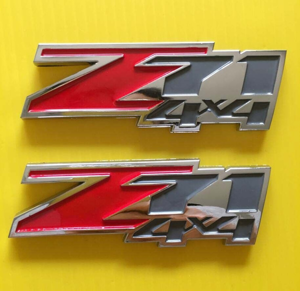 LEFT RIGHT Chevy GMC Trucks SUV Z71 4x4 BADGE Emblems Silverado Sierra ...