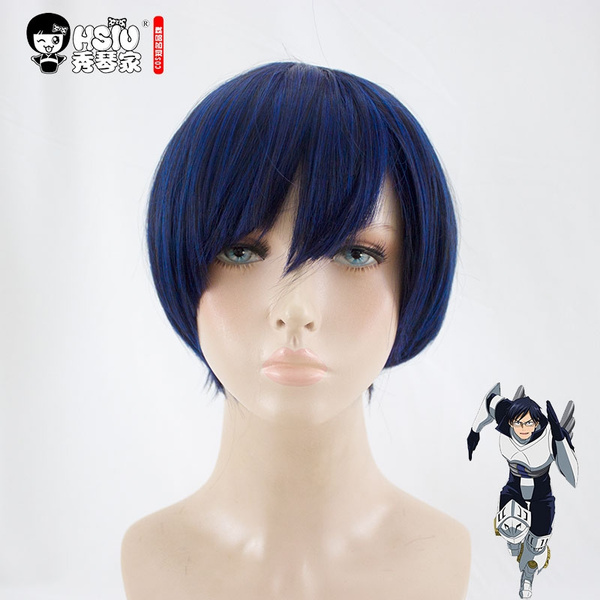HSIU NEW High quality Tenya Iida Cosplay Wig My Hero Academy Costume ...