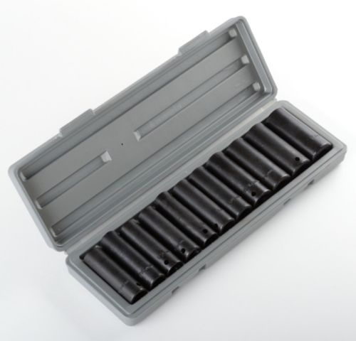 New 12pc 1/2" Dr Drive Deep Air Impact Socket Sockets Set SAE w/CASE | Wish