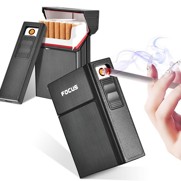 The Latest Fashion 2 In 1 Lighter & Cigarette Case USB Charging ...