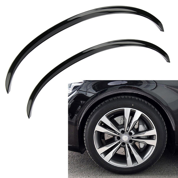 2x 28.7" Black Car Wheel Eyebrow Arch Trim Lips Fender Flares Protector ...