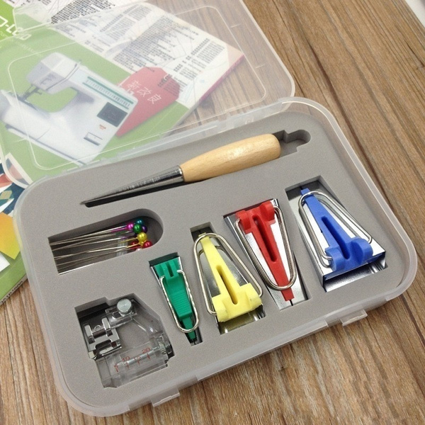 4pcs/ set Tape Maker Binding Tool Set Fabric Bias Machine Quilting ...