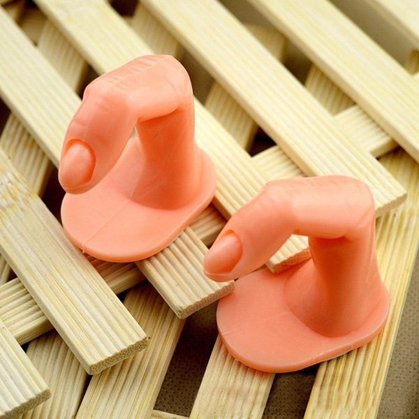 5Pcs / Set Hotsale Practice Fake Finger Model for Hand Manicure Nail ...