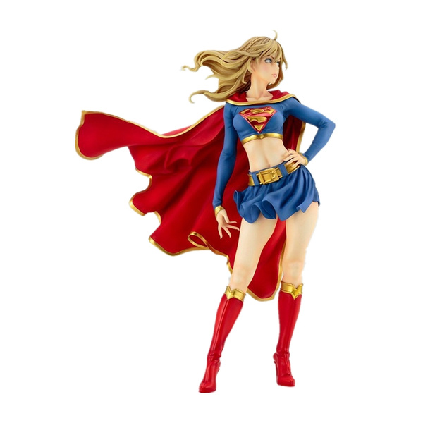 Supergirl Comic Beauty Girl Model Doll 21cm PVC New Figurine Toys ...
