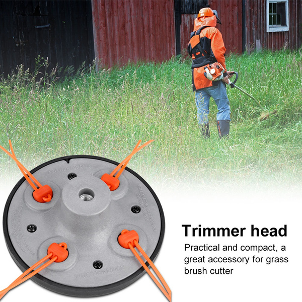 Universal 4 Line Bump Speed Feed String Trimmer Head Gasoline Mower ...
