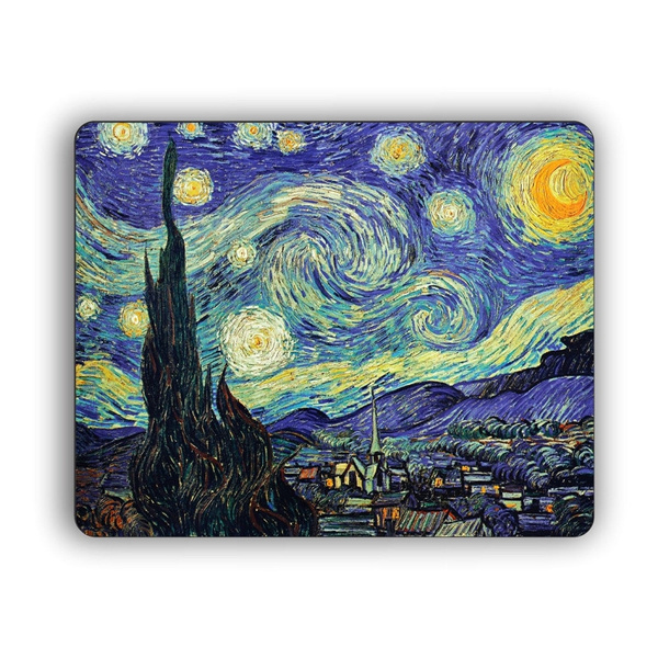 Van Gogh Starry Night Computer Mouse Pad Art Print Mousepad | Wish