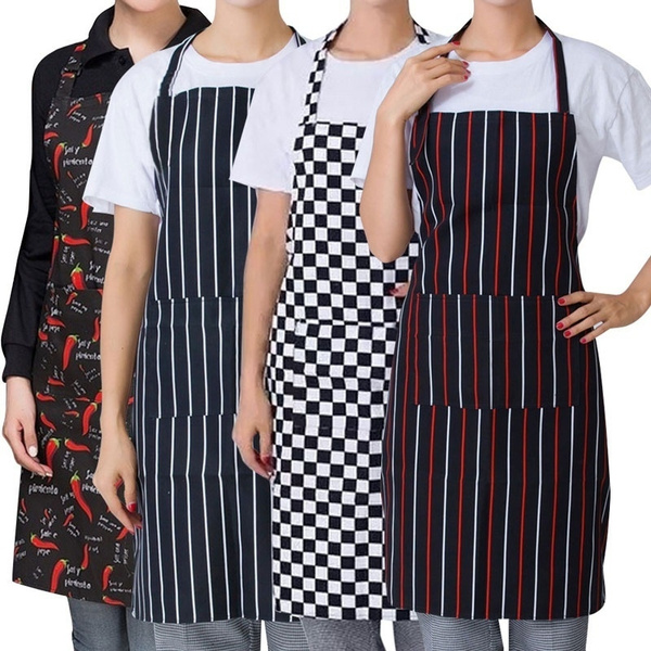 Womens Mens Cooking Chef Kitchen Restaurant Bib Apron Dress with 2 ...