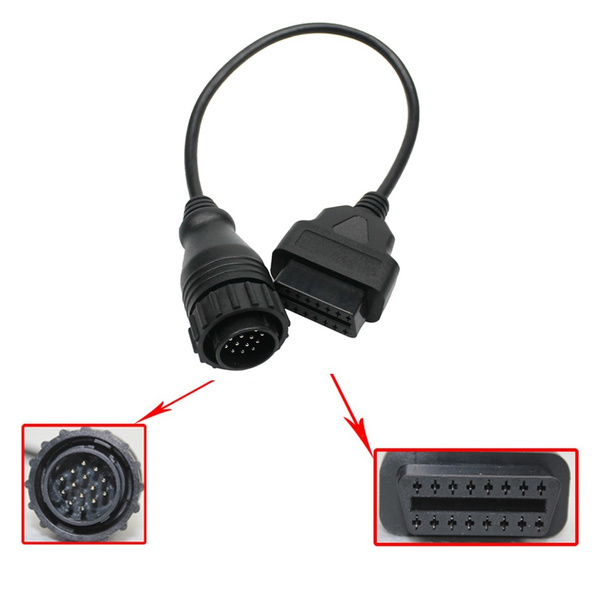 Obd 2 Scanner Round Socket Auto Diagnostic Tools Connector Adapter ...
