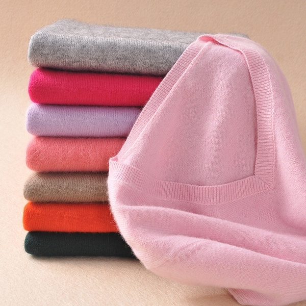 Plus Size S-XXXL Women Wool Pure Cashmere Sweater Pull Femme Long ...