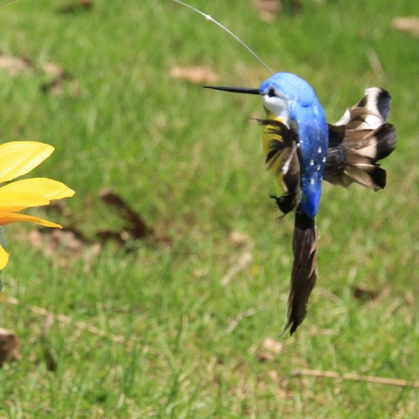 Gardening Solar Power Vibration Dancing Fly Fluttering Hummingbird ...