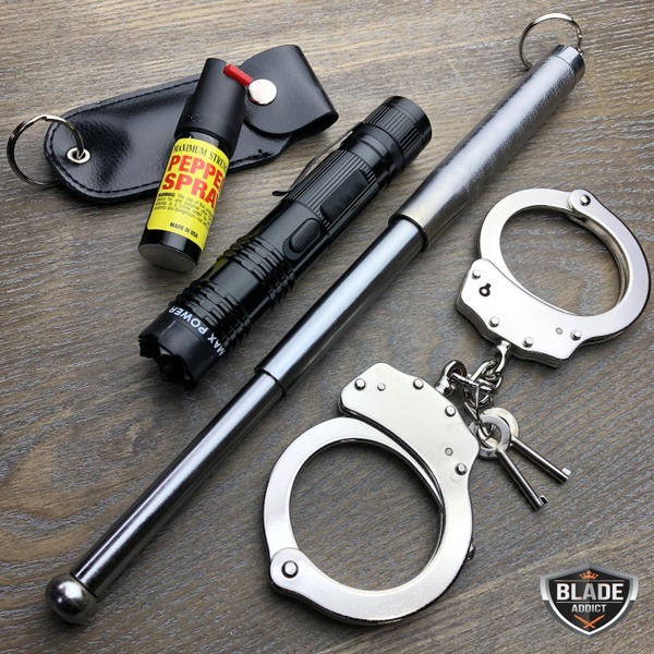 USA SELLER FAST SHIPPING 4 PC SELF DEFENSE TACTICAL SET - POLICE ...