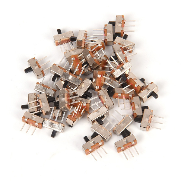 40PCS 3 Pin SS12D00G3 2 Position SPDT 1P2T PCB Panel Mini Vertical ...