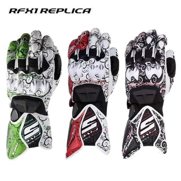 Five Race Rfx1 Replica Genuine Leather Motorcycle Gloves GP PRO Riding ...