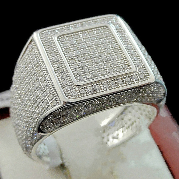 Business Men Fashion Ring Wedding Engagement Party Jewelry Size 7-113 ...