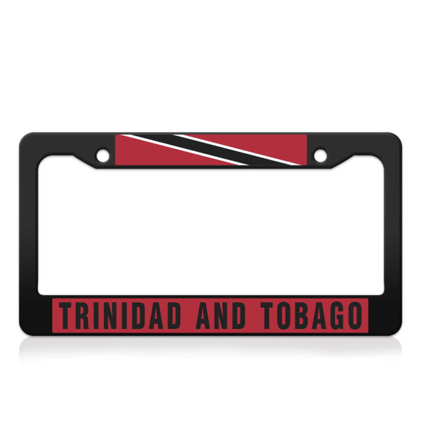 Trinidad and Tobago Metal License Plate Frame Car Tag Holder with Screw ...