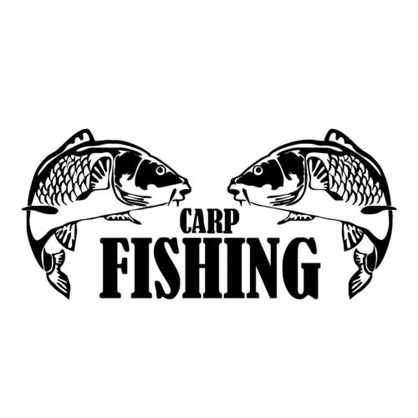 (BUY 2 GET 3 )8.9cm*4cm Carp Fishing Animal Vinyl Car Styling Stickers ...