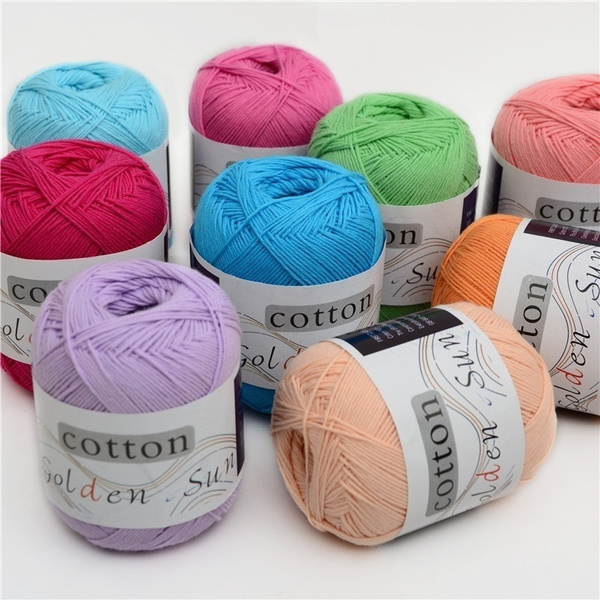 14 Colors Winter Warm Yarn Soft Bamboo Crochet Cotton 50g Knitting Yarn ...